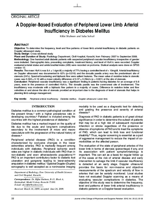 (PDF) A Doppler-based evaluation of peripheral lower limb arterial ...