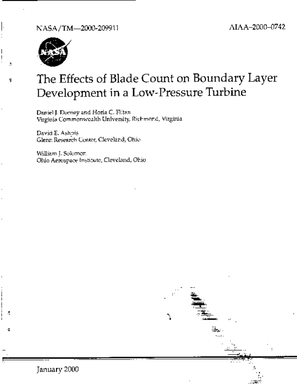 (PDF) The Effects of Blade Count on Boundary Layer Development in a Low ...