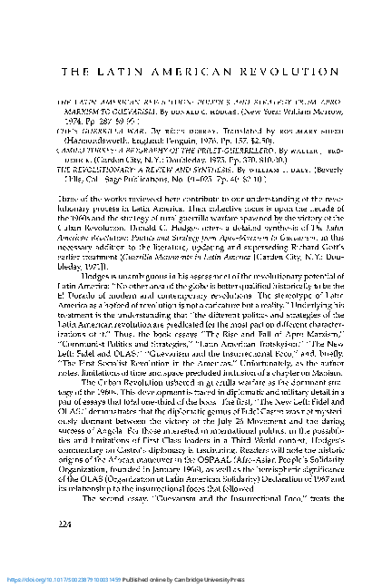 (PDF) The Latin American Revolution