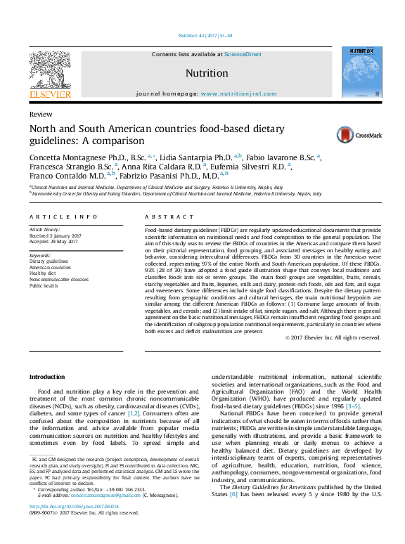 (PDF) North and South American countries food-based dietary guidelines ...