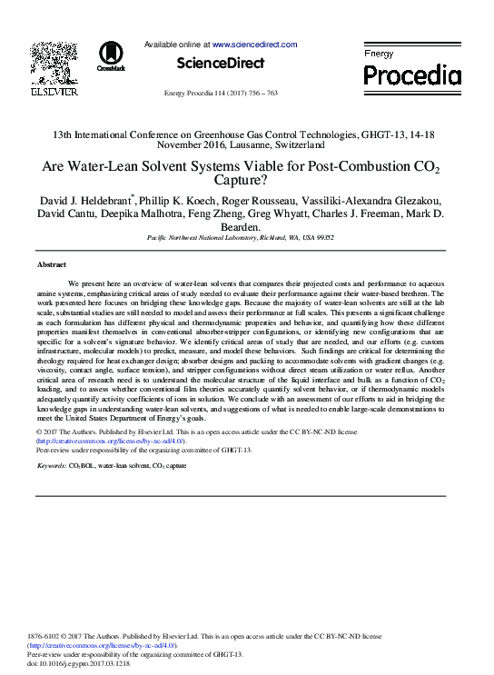 Are Water-lean Solvent Systems Viable for Post-Combustion CO2 Capture?
