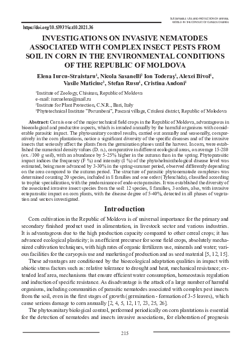 (PDF) Investigations on invasive nematodes associated with complex ...