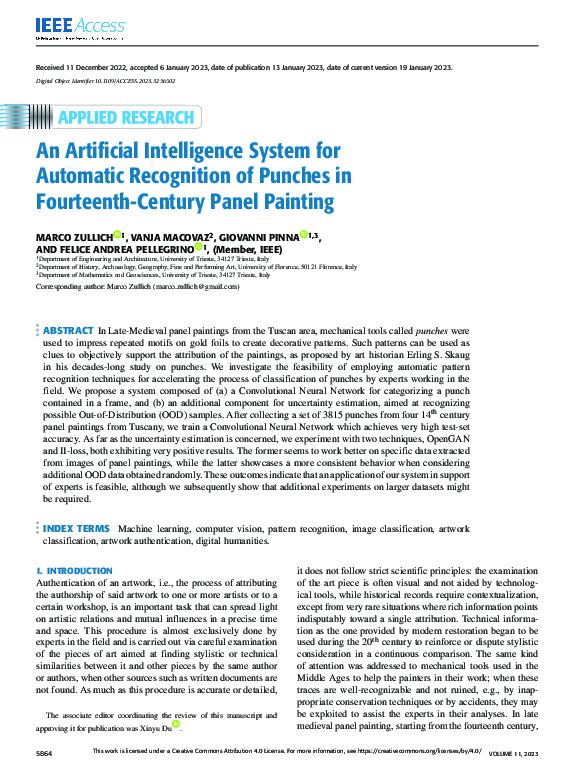 (PDF) An Artificial Intelligence System for Automatic Recognition of ...