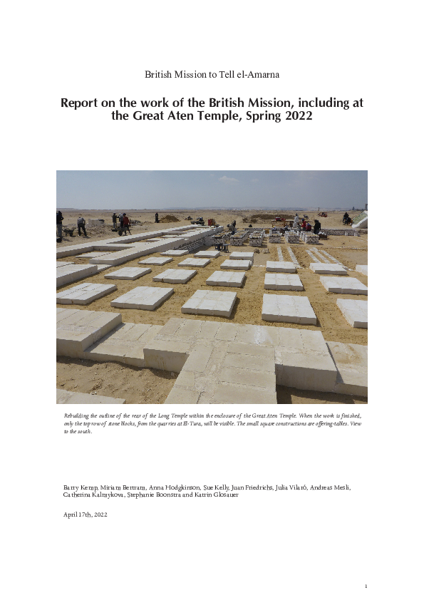 (PDF) Report on the study of faience tiles and inlays from excavations ...