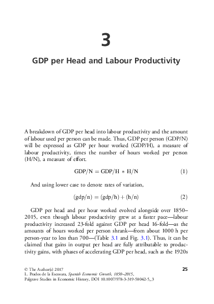 (PDF) GDP per Head and Labour Productivity