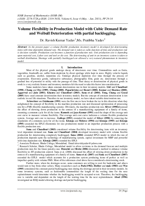 (PDF) Volume Flexibility in Production Model with Cubic Demand Rate and ...