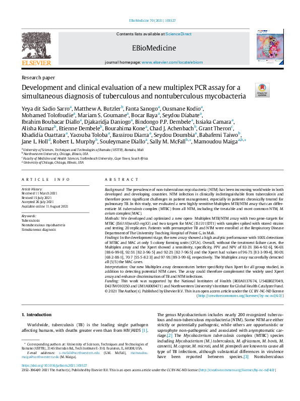 (PDF) Development and clinical evaluation of a new multiplex PCR assay for a simultaneous ...