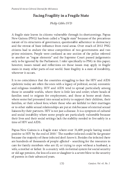 (PDF) Facing Fragility in a Fragile State