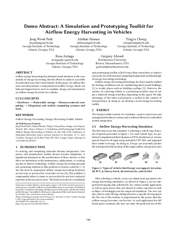 (PDF) A Simulation and Prototyping Toolkit for Airflow Energy ...