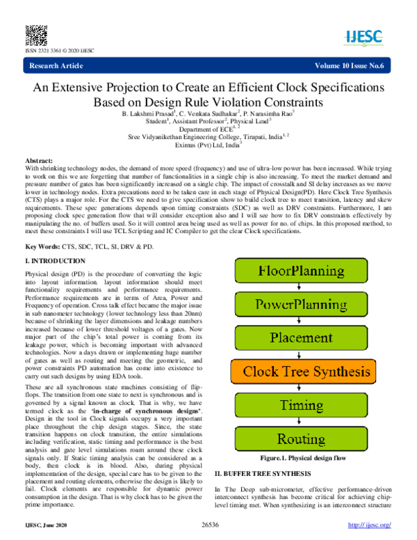 (PDF) An Extensive Projection to Create an Efficient Clock Specifications Based on Design Rule ...