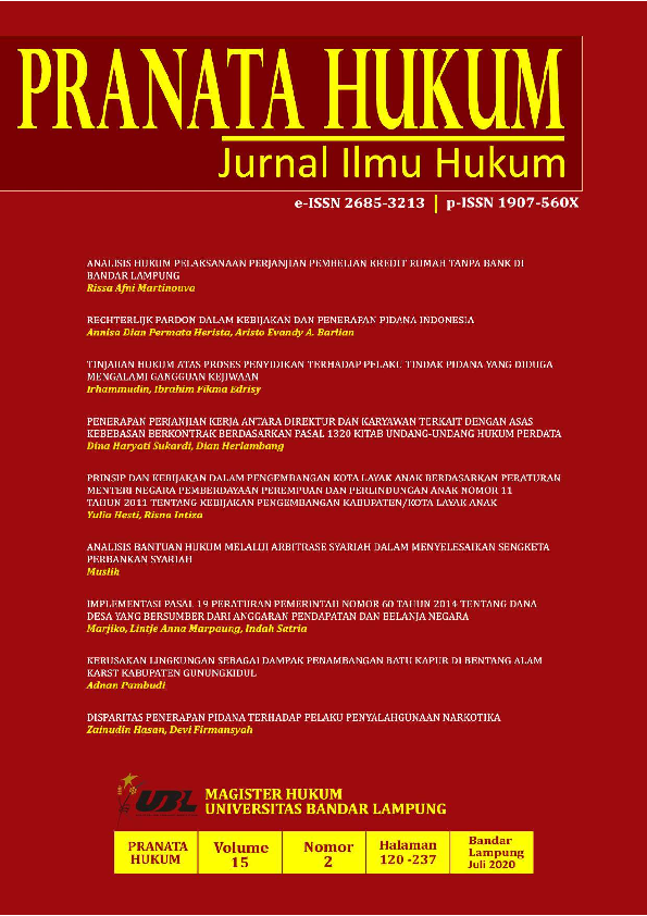 (PDF) Disparitas Penerapan Pidana Terhadap Pelaku Penyalahgunaan Narkotika