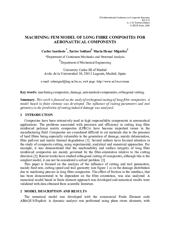 (PDF) *Department of Continuum Mechanics and Structural Analysis