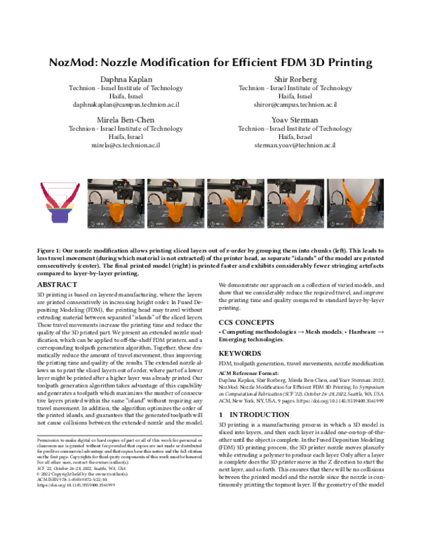 (PDF) NozMod: Nozzle Modification for Efficient FDM 3D Printing