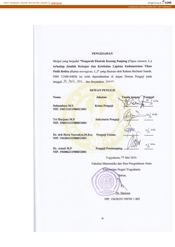 (PDF) PENGARUH EKSTRAK KACANG PANJANG (Vigna sinensis, L.) TERHADAP ...