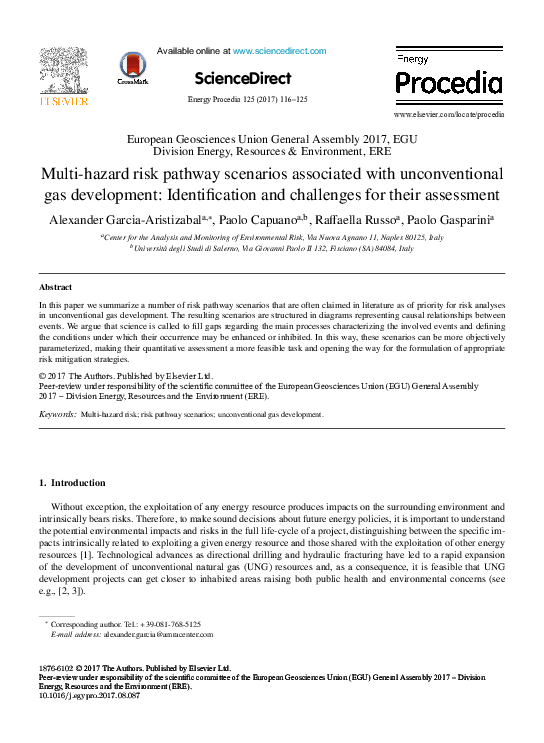 (PDF) Multi-hazard risk pathway scenarios associated with ...