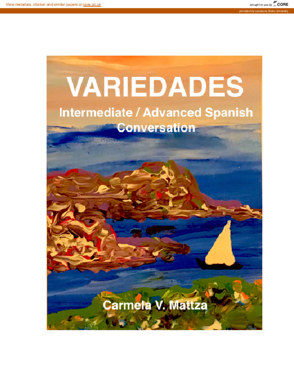 (PDF) Variedades: Intermediate/Advanced Spanish Conversation