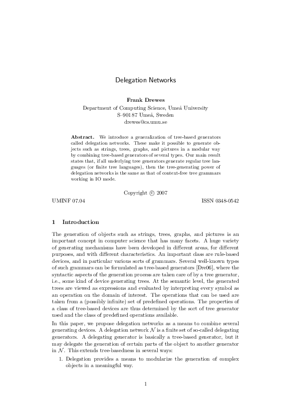 (PDF) Delegation Networks: A New Modular Approach