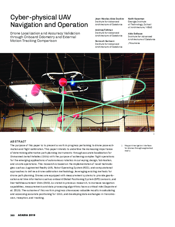 (PDF) Cyber-physical UAV Navigation and Operation