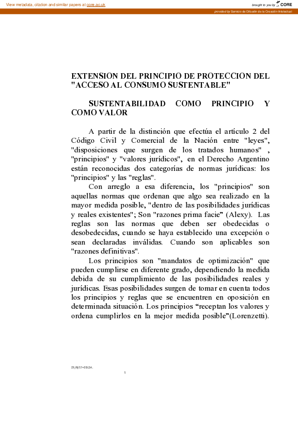 (PDF) Extensión del principio de protección del “acceso al consumo ...
