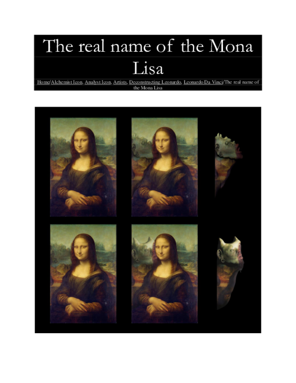 (PDF) The real name of the Mona Lisa | Rinascimento .io - Academia.edu