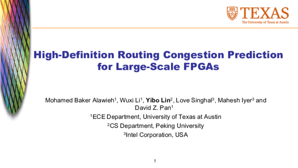 (PDF) High-Definition Routing Congestion Prediction for Large-Scale FPGAs