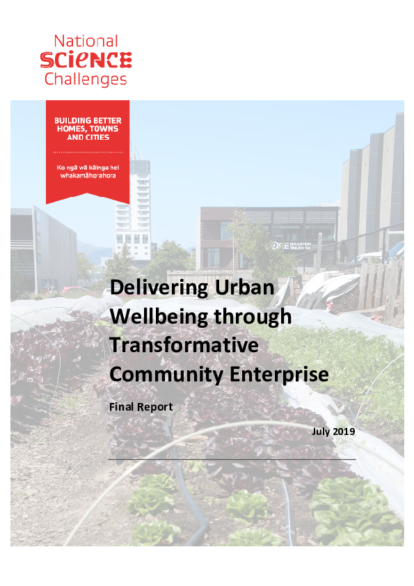 (PDF) Delivering Urban Wellbeing through Transformative Community ...