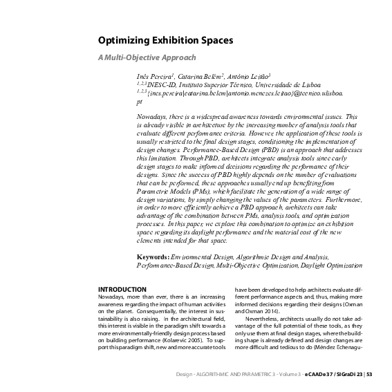 (PDF) Optimizing Exhibition Spaces A Multi-Objective Approach (PDF) Optimizing Exhibition Spaces A Multi-Objective Approach