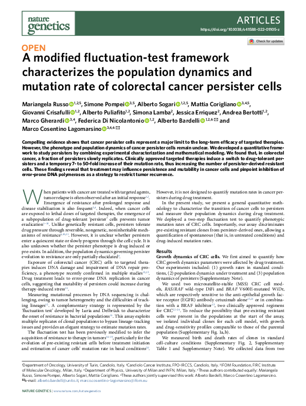 (PDF) A modified fluctuation-test framework characterizes the ...