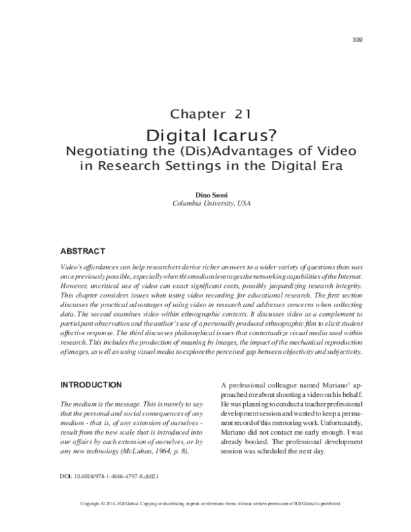(PDF) Digital Icarus?