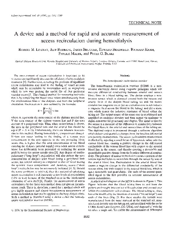 (PDF) A device and a method for rapid and accurate measurement of ...