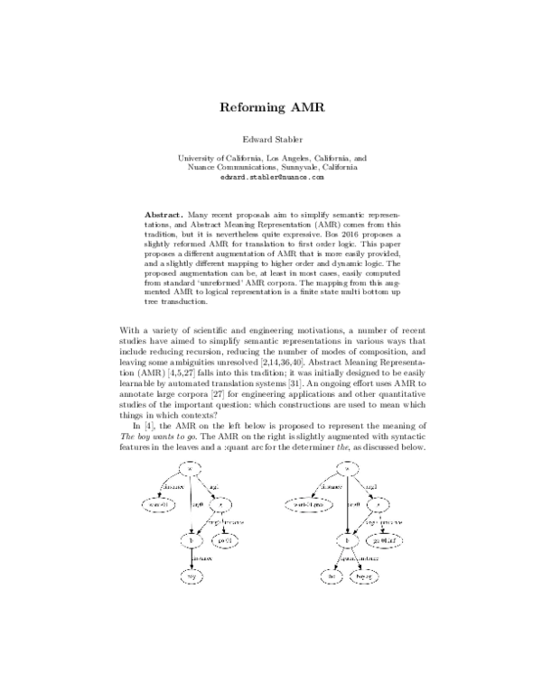 (PDF) Reforming AMR