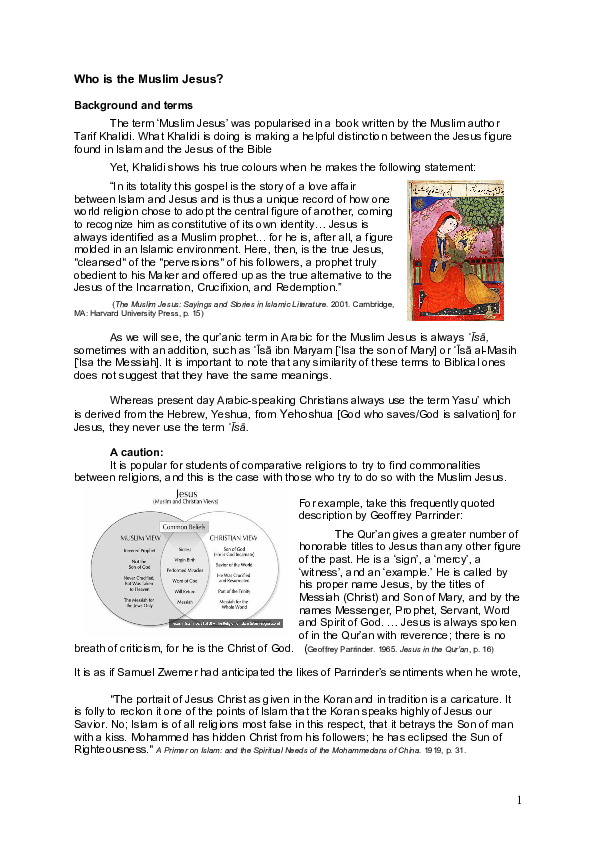 (PDF) Who is the Muslim Jesus