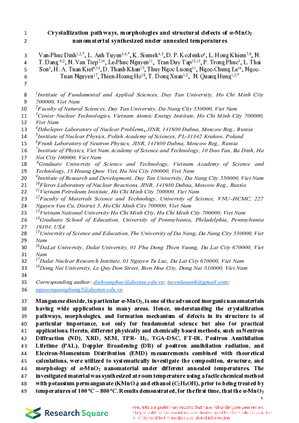 (PDF) Crystallization pathways, morphologies and structural defects of ...