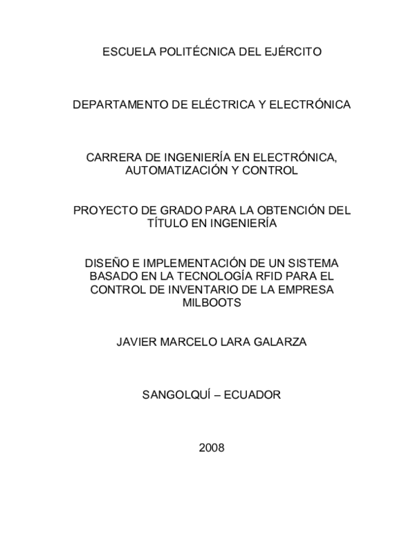 Pdf Diseño E Implementación De Un Sistema Basado En La Tecnología