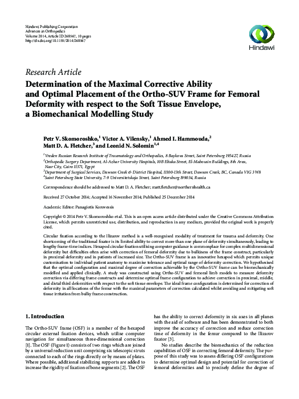 (PDF) Determination of the Maximal Corrective Ability and Optimal ...