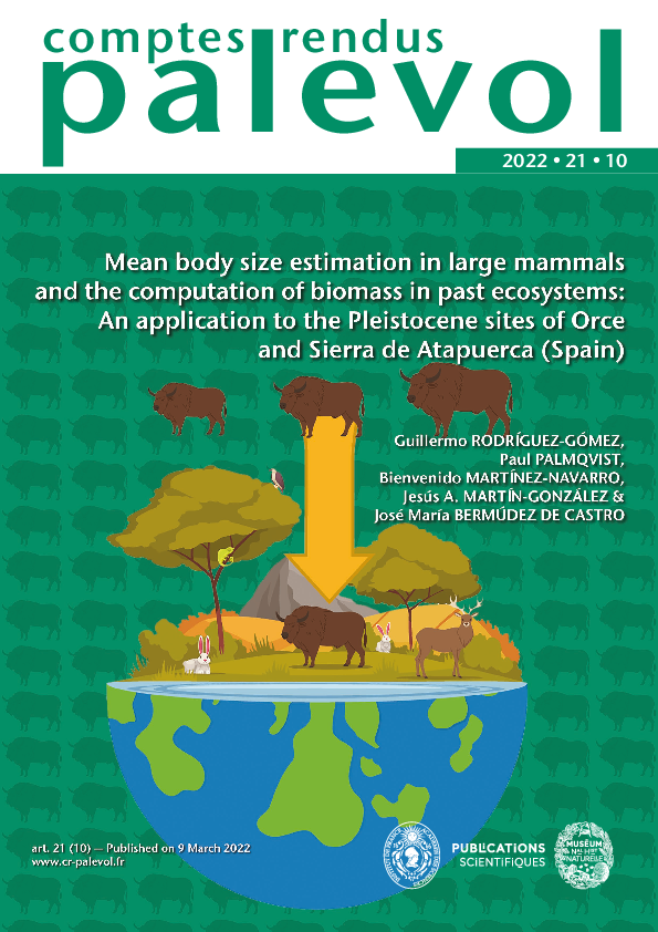 Pdf Mean Body Size Estimation In Large Mammals And The Computation Of