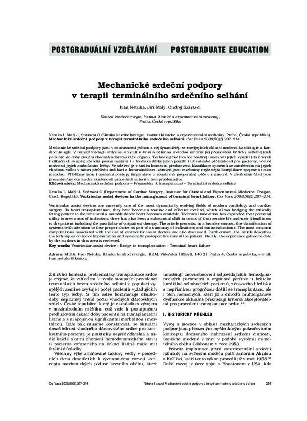(PDF) Ventricular assist devices in the management of terminal heart ...