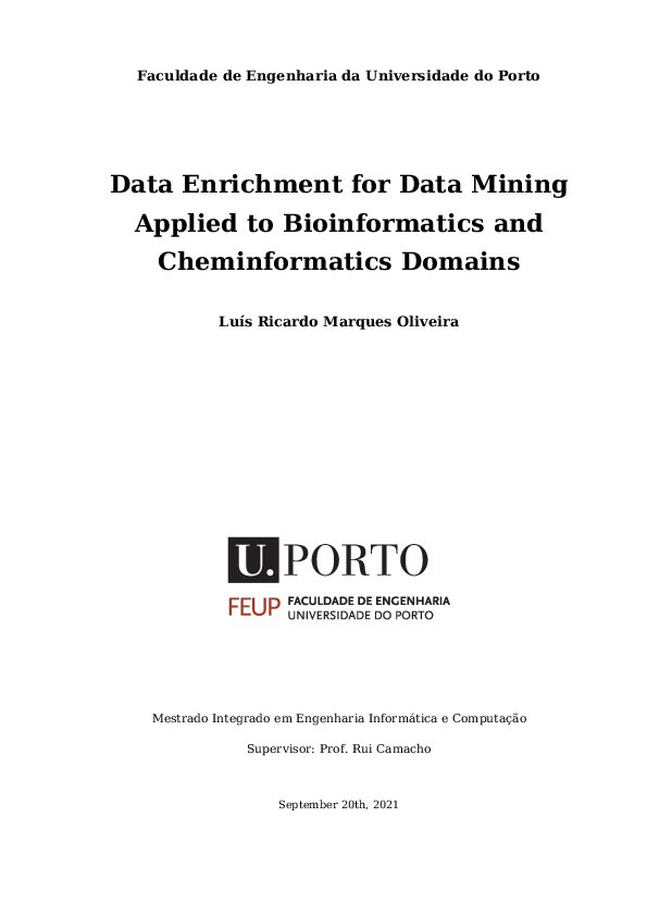 (PDF) Data Enrichment for Data Mining Applied to Bioinformatics and ...