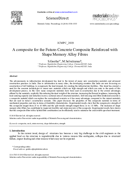 (PDF) A composite for the Future-Concrete Composite Reinforced with ...