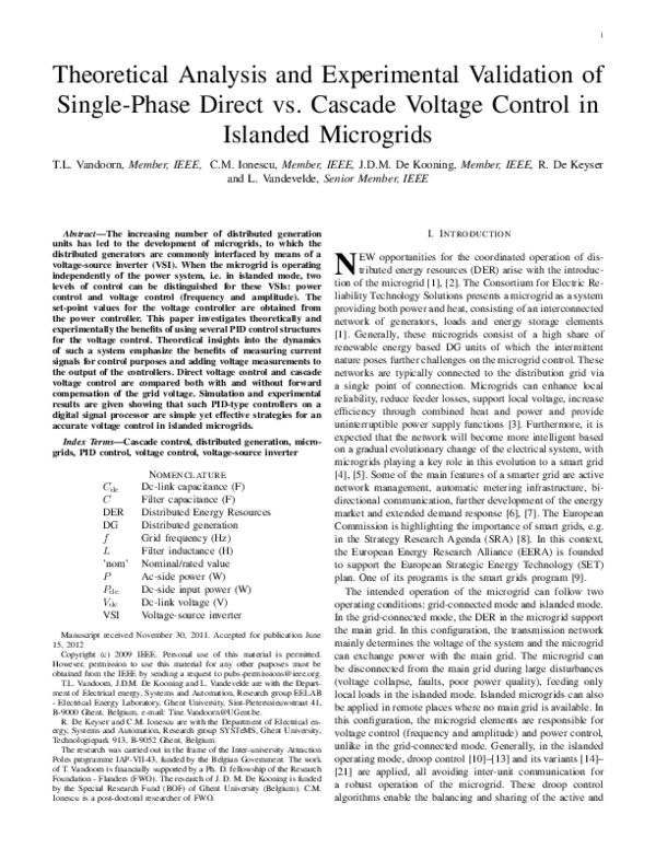 Pdf Theoretical Analysis And Experimental Validation Of Single Phase
