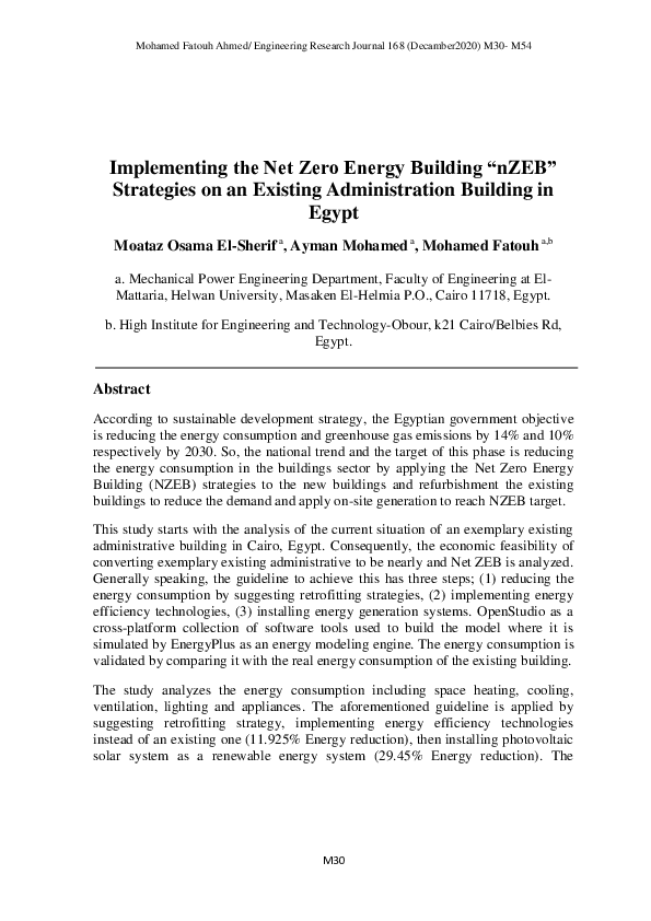 (PDF) Implementing the Net Zero Energy Building “nZEB” Strategies on an ...