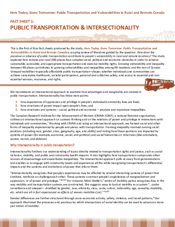 (PDF) FACT SHEETS from the Study Here Today, Gone Tomorrow: Public ...