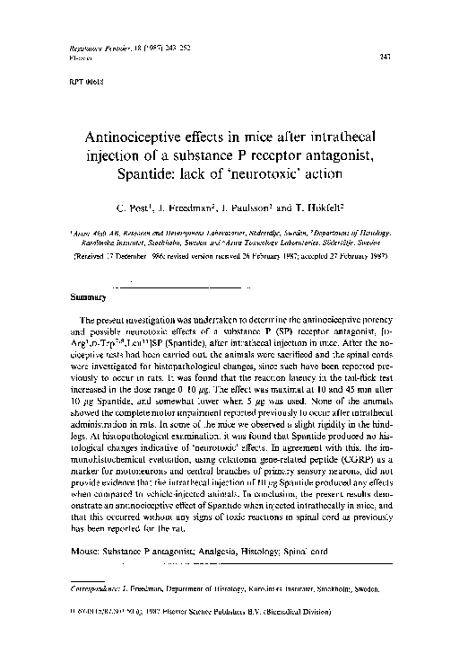 (PDF) Pancreatic polypeptide-immunoreactivity in the parasite and its ...