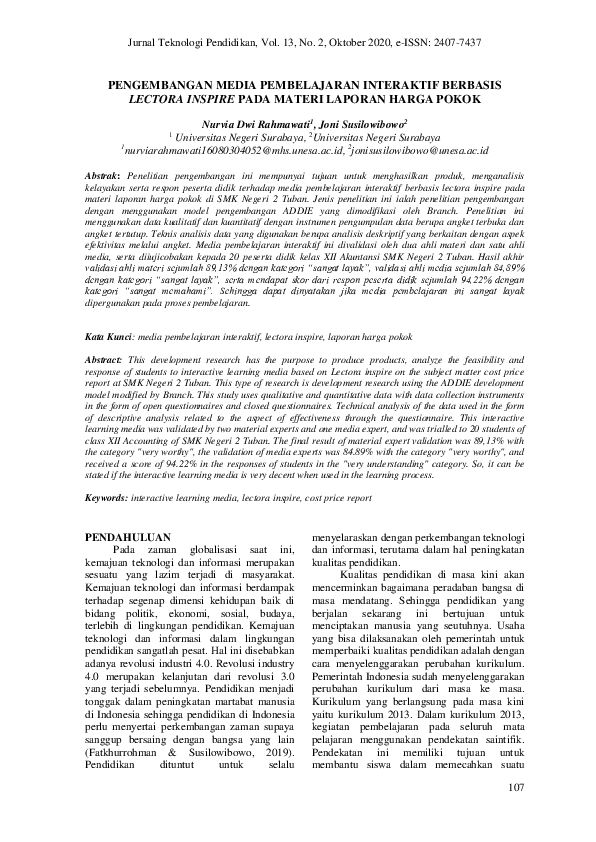 (PDF) Pengembangan Media Pembelajaran Interaktif Berbasis Lectora Inspire Pada Materi Laporan ...