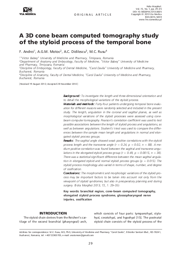 (PDF) A 3D cone beam computed tomography study of the styloid process ...