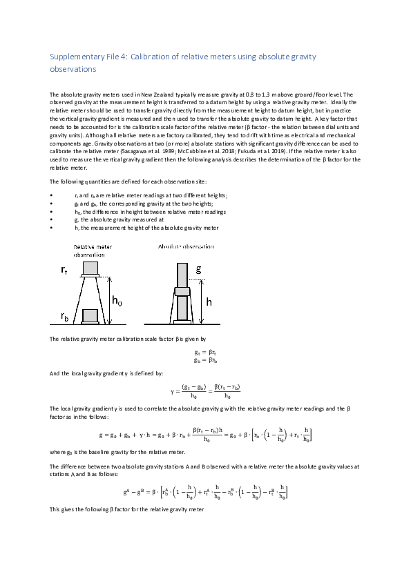 (PDF) Gravity meter calibration method | Vaughan Stagpoole - Academia.edu