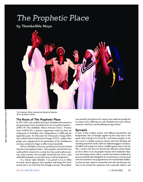 (PDF) The Prophetic Place