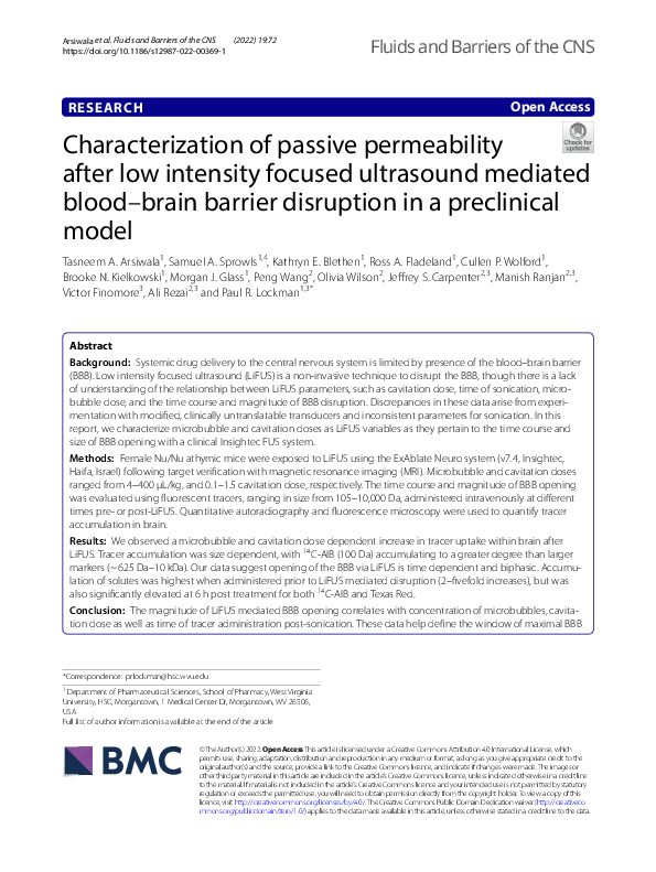 (PDF) Characterization of passive permeability after low intensity ...
