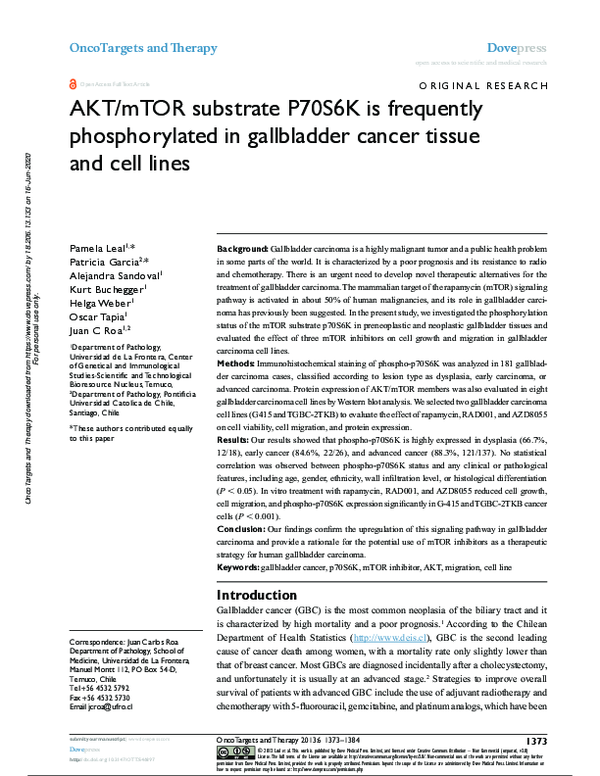 (PDF) AKT/mTOR substrate P70S6K is frequently phosphorylated in ...