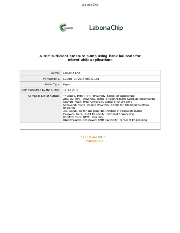 (PDF) A self-sufficient pressure pump using latex balloons for ...